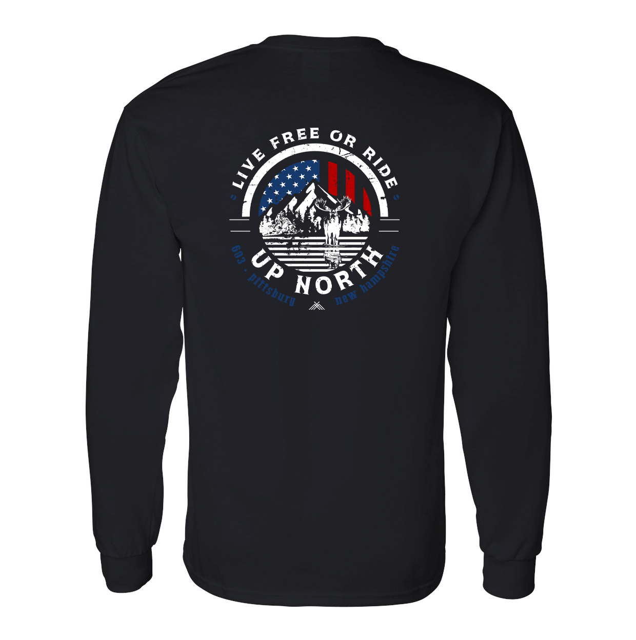 Live Free or RIDE - ATV LS Tee – Up North NH