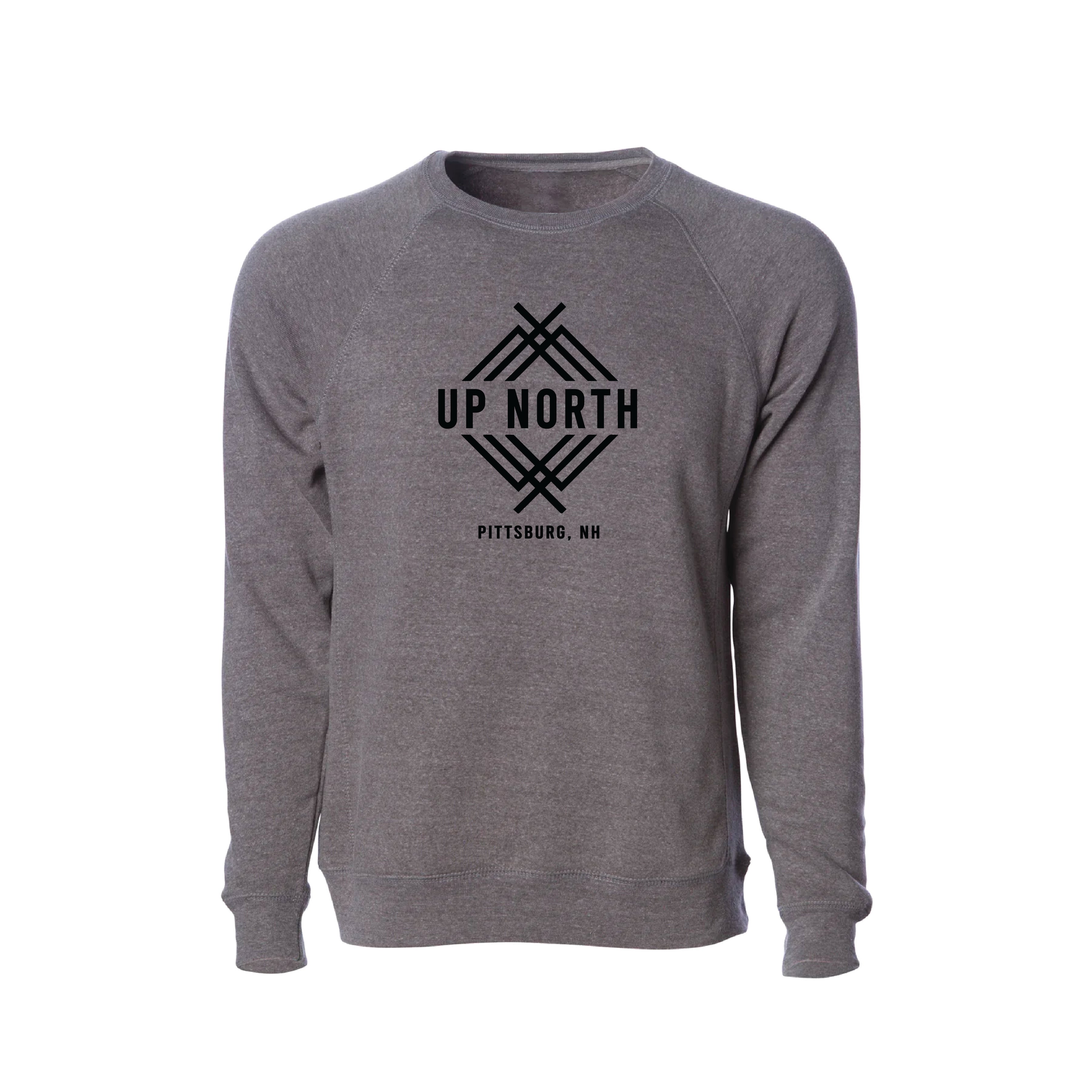 Up North Elevated Logo Crew - Grey Heather – Up North NH