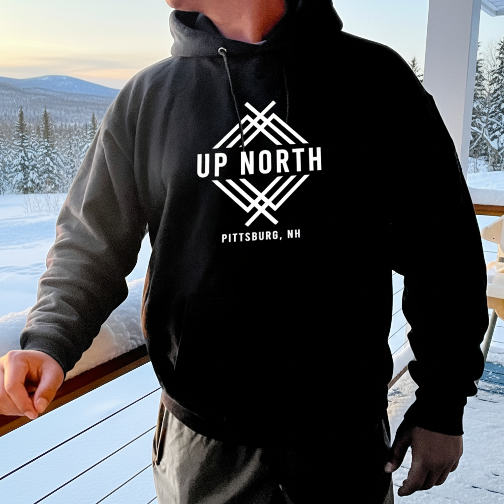 Up North Logo Hoodie - Black – Up North NH